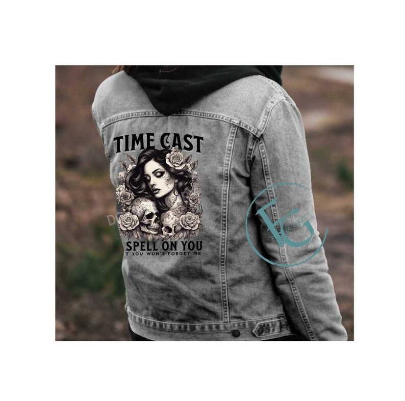 Time Cast A Spell Tattoo Art Digital PNG Sublimation Design Wall Art ...