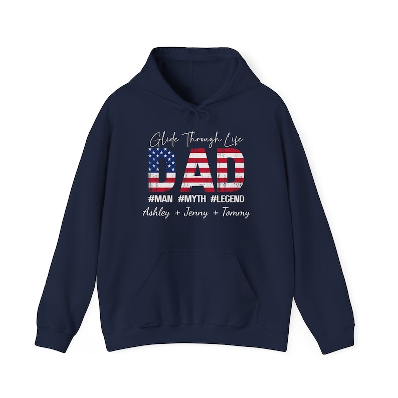 American Dad Hoodie for Father's Day Gift, 'man, Myth, Legend ...