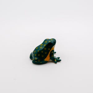Hand-painted Ceramic Frog Miniature: Unique Amphibian Figurine - Etsy