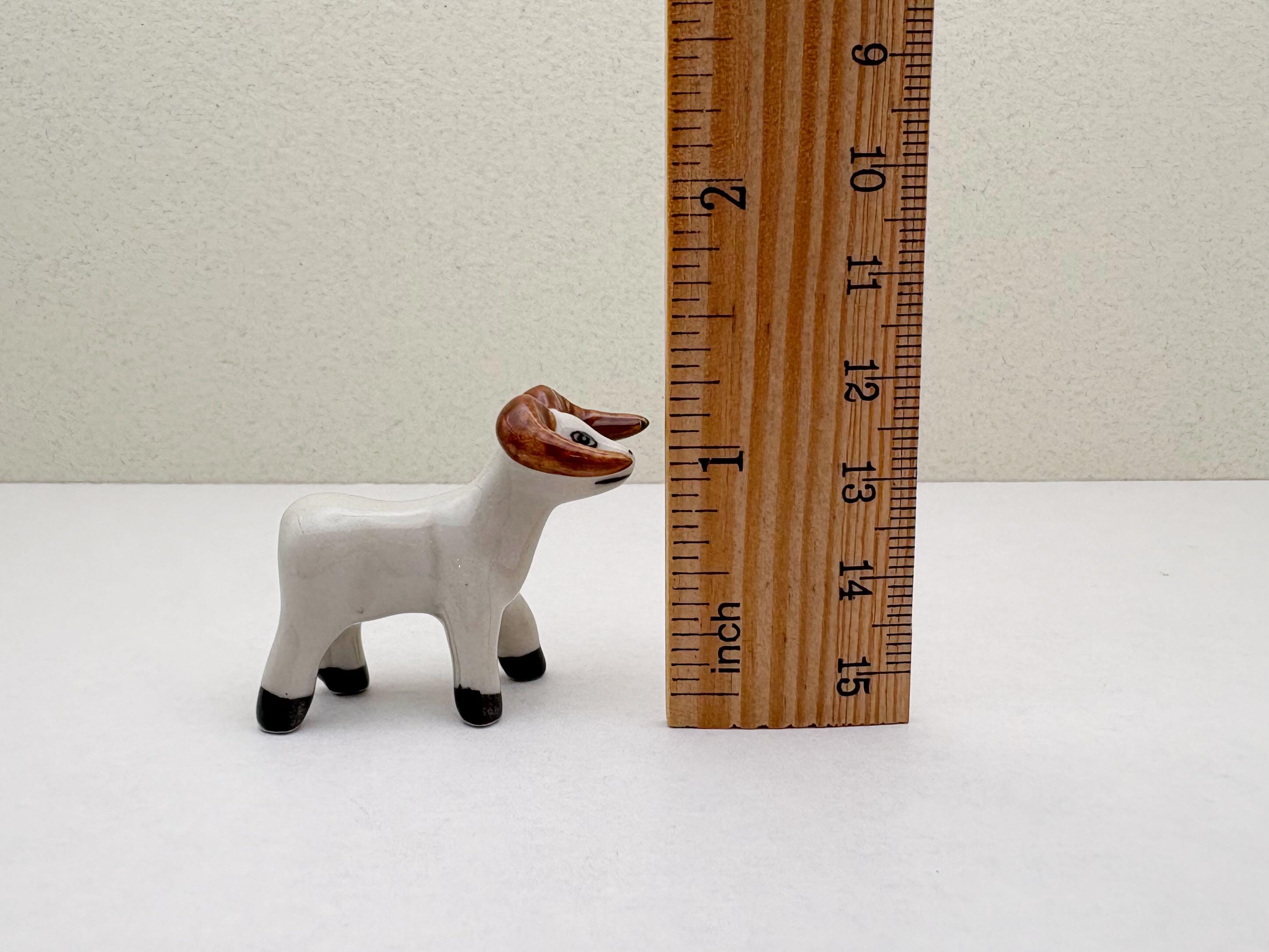 Handcrafted Ceramic Ram Figurine: Farmhouse Decor, Sheep Lover Gift - Etsy