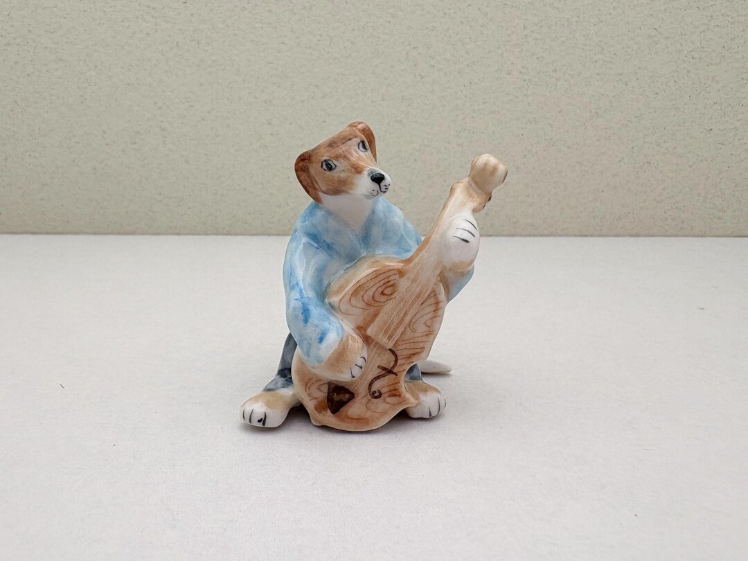 Hand-painted Ceramic Beagle Figurine – Musical Dog Decor, Gift for ...
