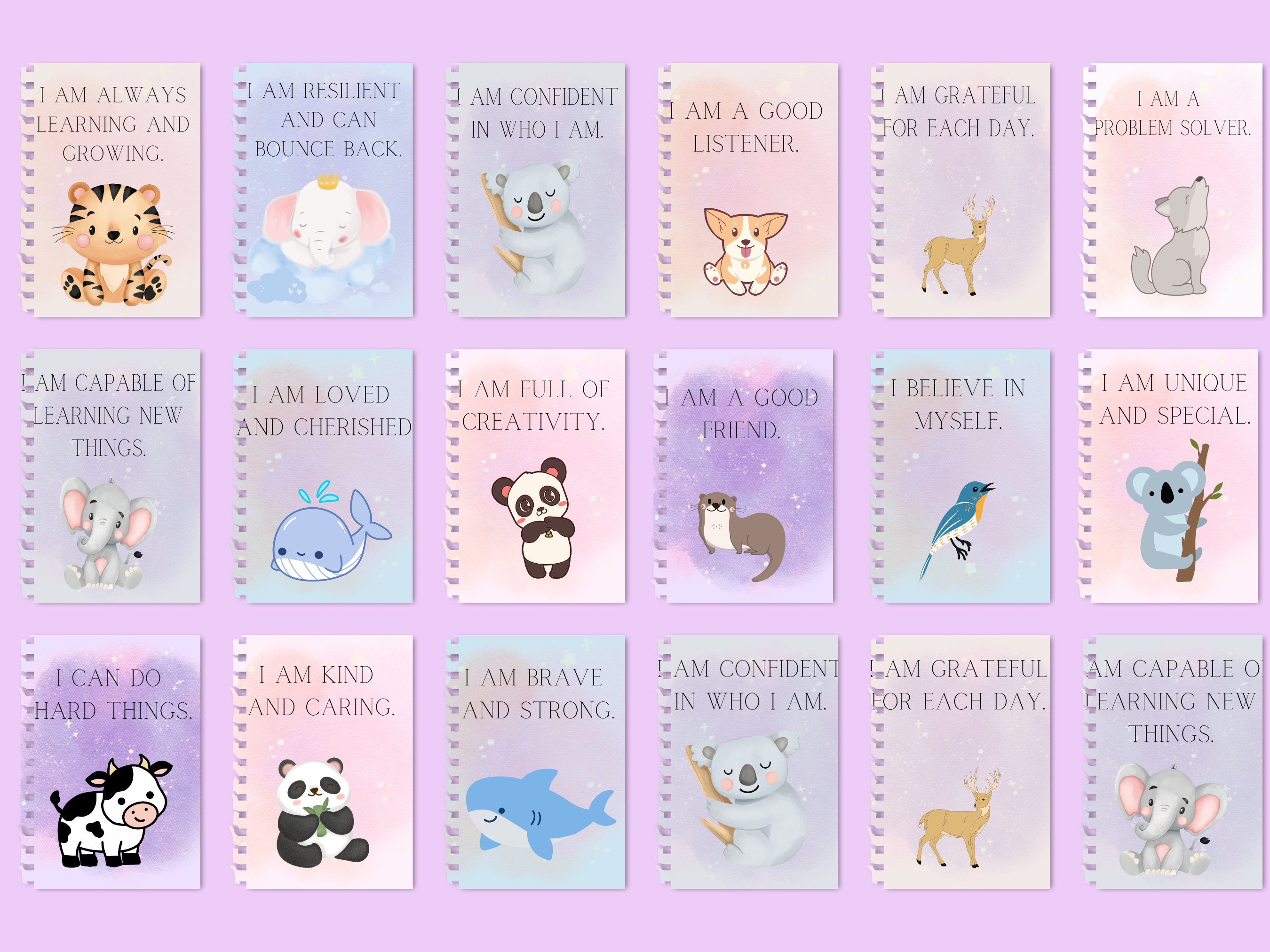 Affirmation Cards for Kids Affirmation Cards Affirmation - Etsy