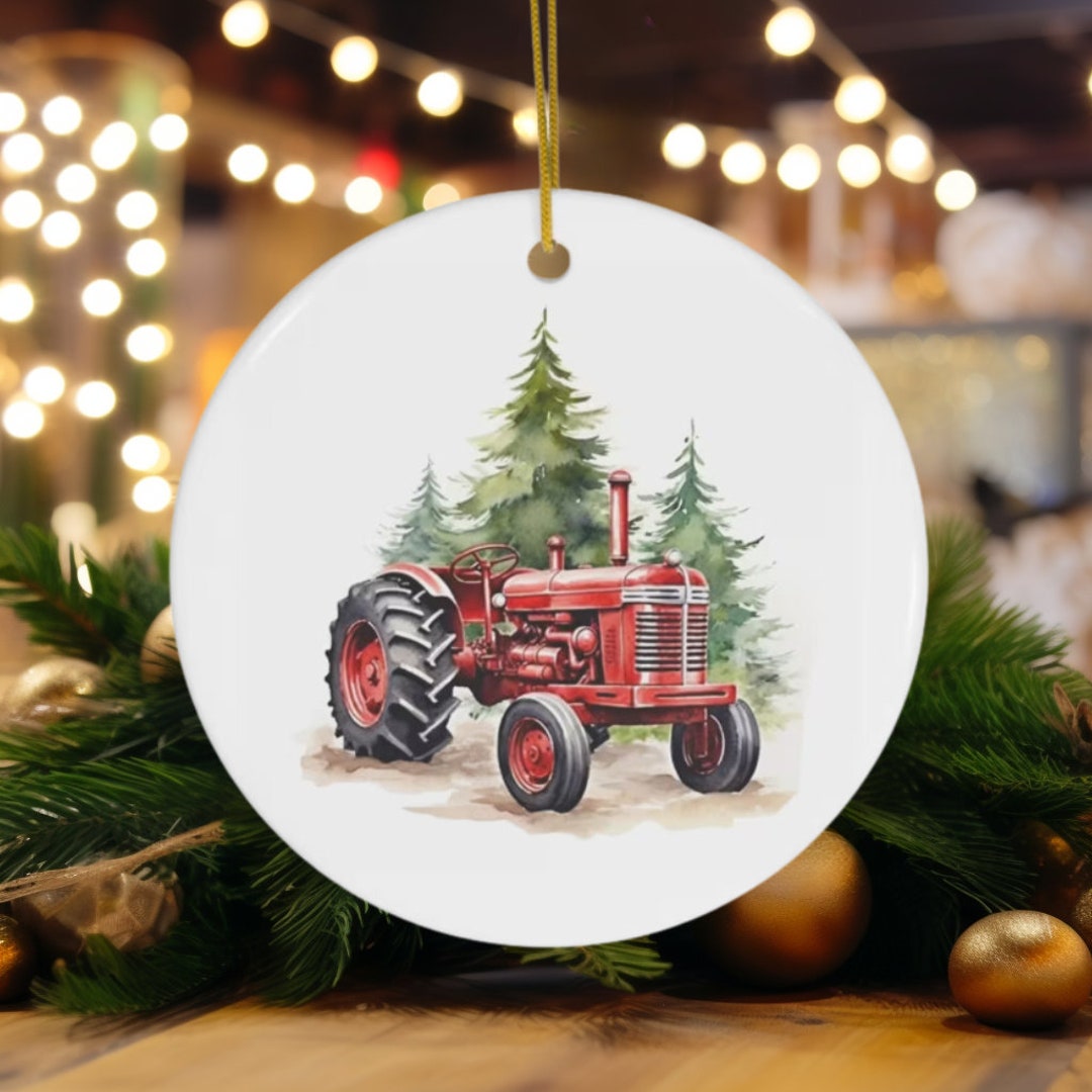 Vintage Tractor Watercolor - Etsy