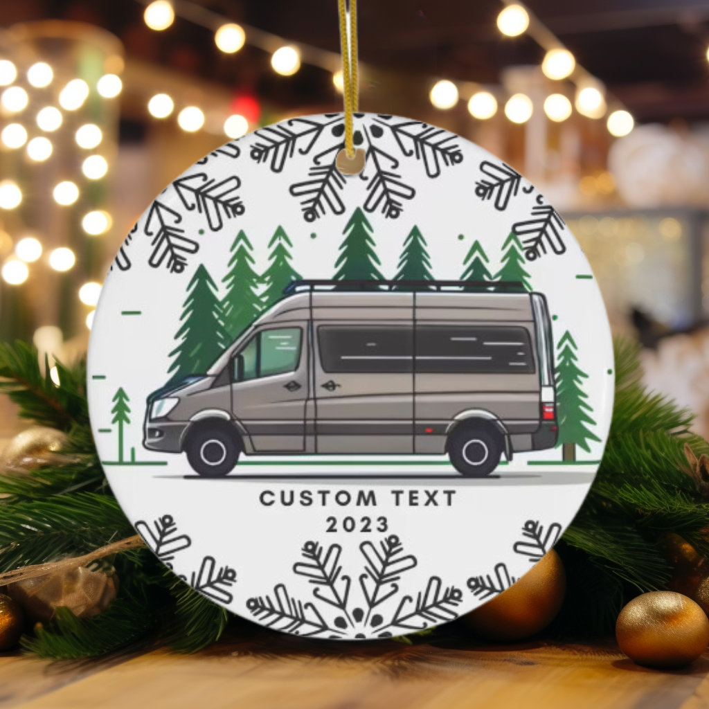 Personalized Camper Van Christmas Ornament With Rear Windows - Etsy