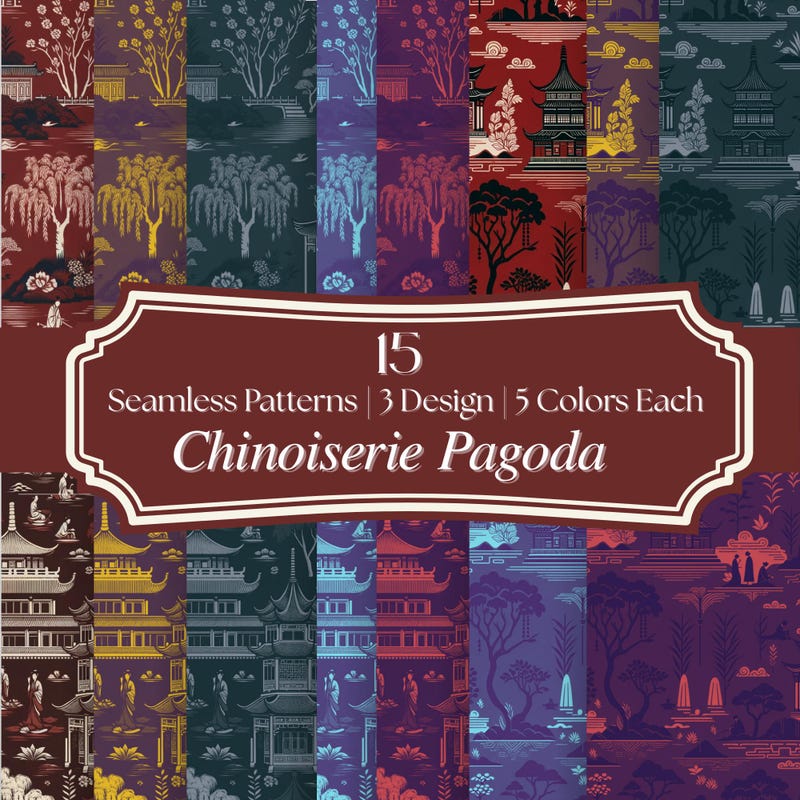 Pagoda Stencil - Etsy