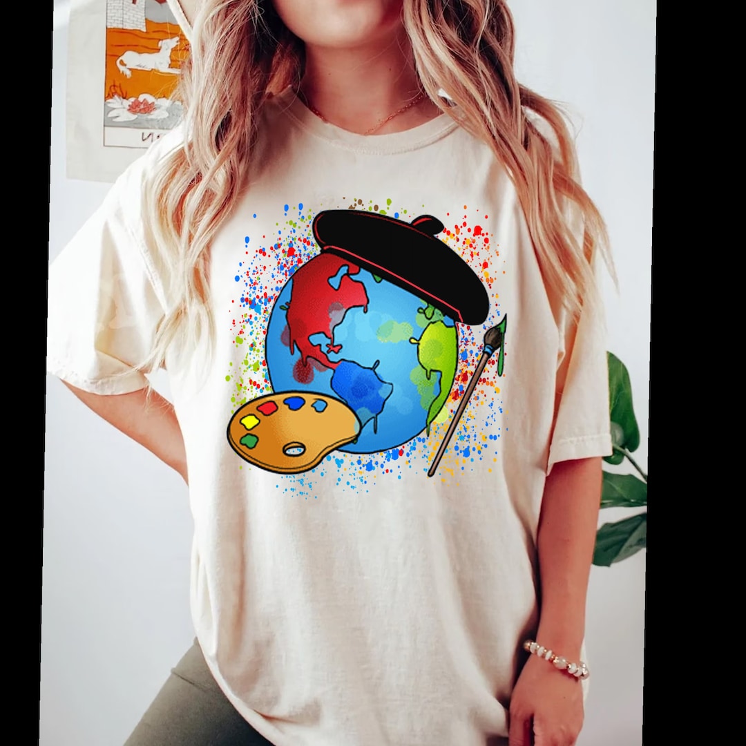 World Art Day I Love Art Cool Art Student Indeed Art Teacher T ...