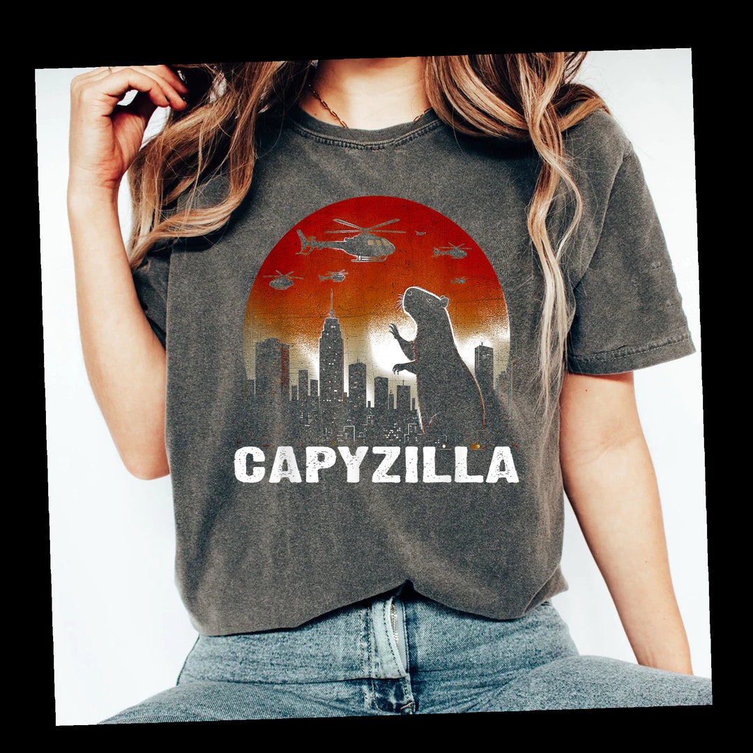 Vintage-capybara-rodent-capyzilla-distressed-animals-lover-t-shirt1012 ...