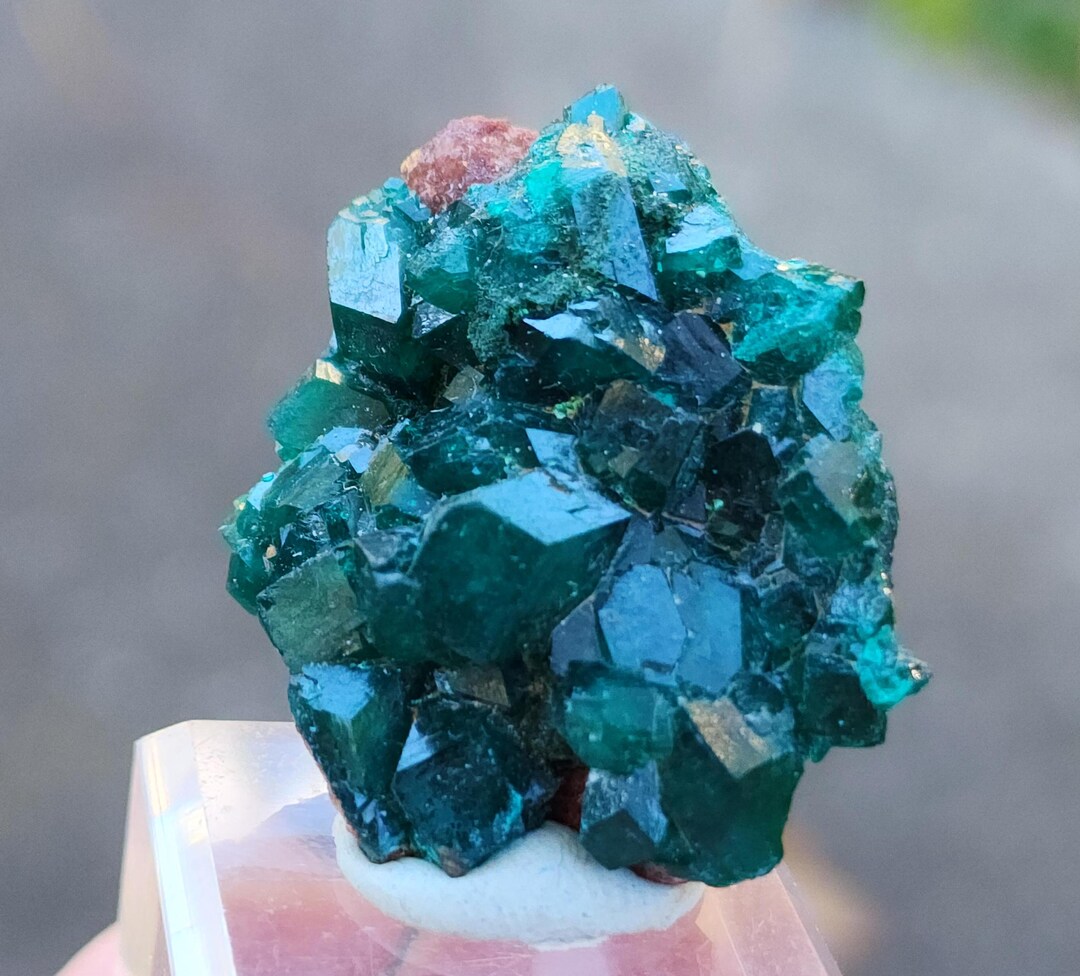Emerald Color Dioptase Specimen From Namibia, 9.5gm, Highly Lustrous ...