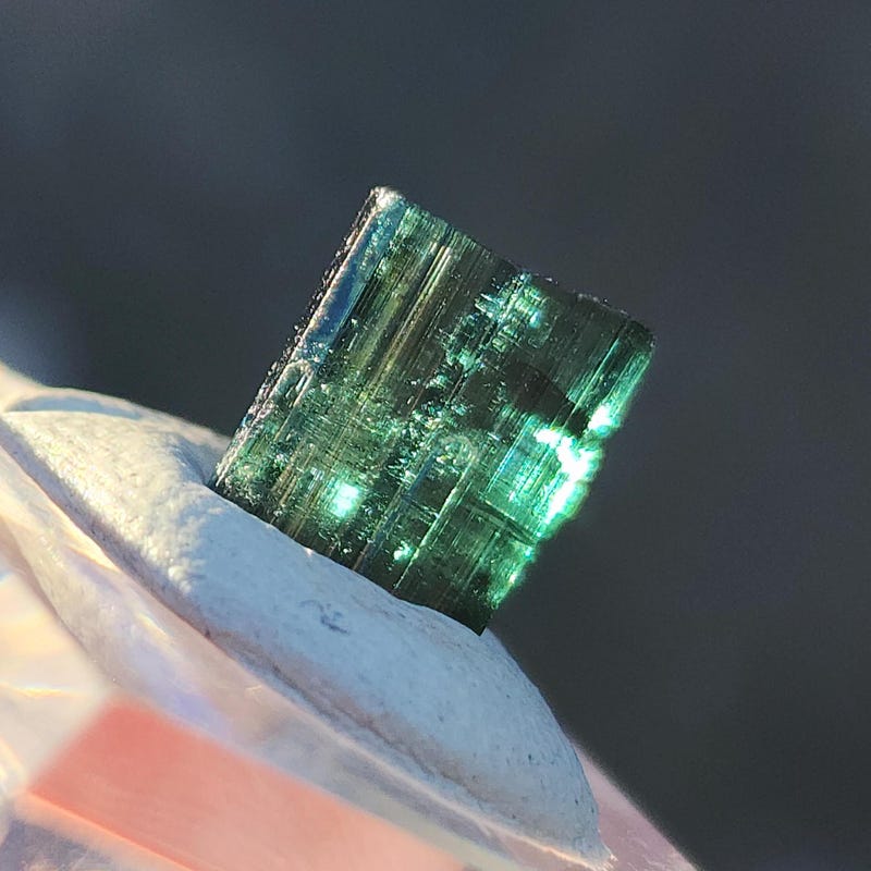 Blue Tourmaline Crystal - Etsy