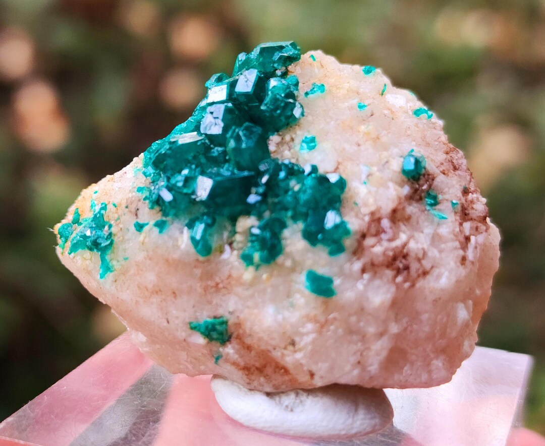 Emerald Color Dioptase Specimen From Namibia, 25gm, Highly Lustrous ...