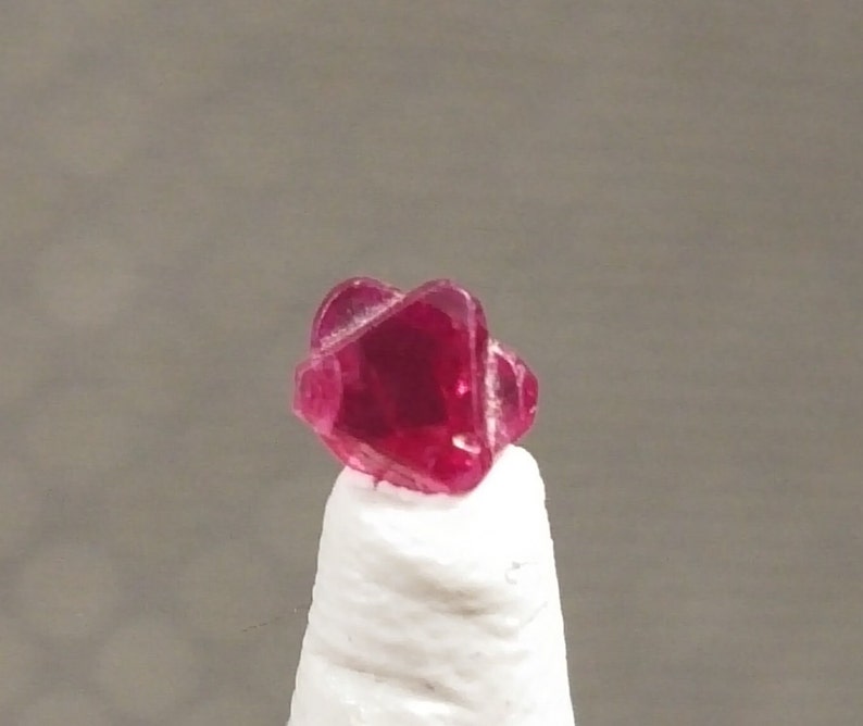 Red Spinel Crystal From Burma, Star of David Spinel Crystal, Small ...