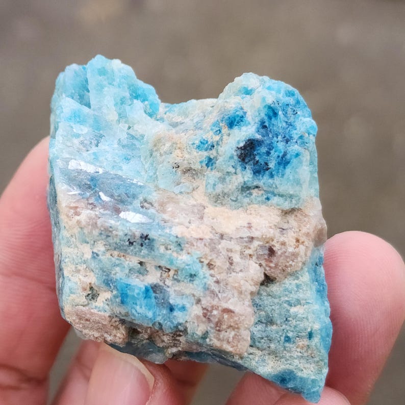 Natural Blue Aquamarine Scandium Crystal From Shigar Valley Pakistan ...