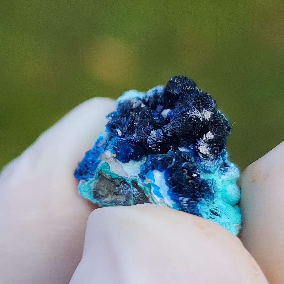 Super Rare Veszelyite Blue Color Mineral From Yunnan, Small Specimen ...