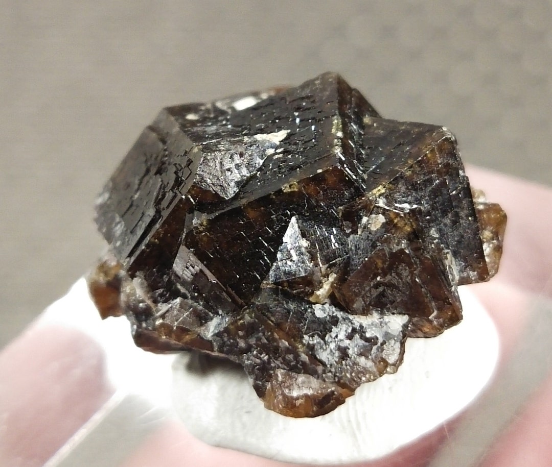 Natural Lustrous Andradite Garnet Cluster Brown Color From Pakistan ...