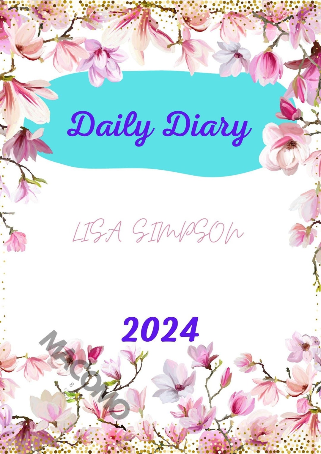Modifiable Personal Diary Template in Canva - Etsy