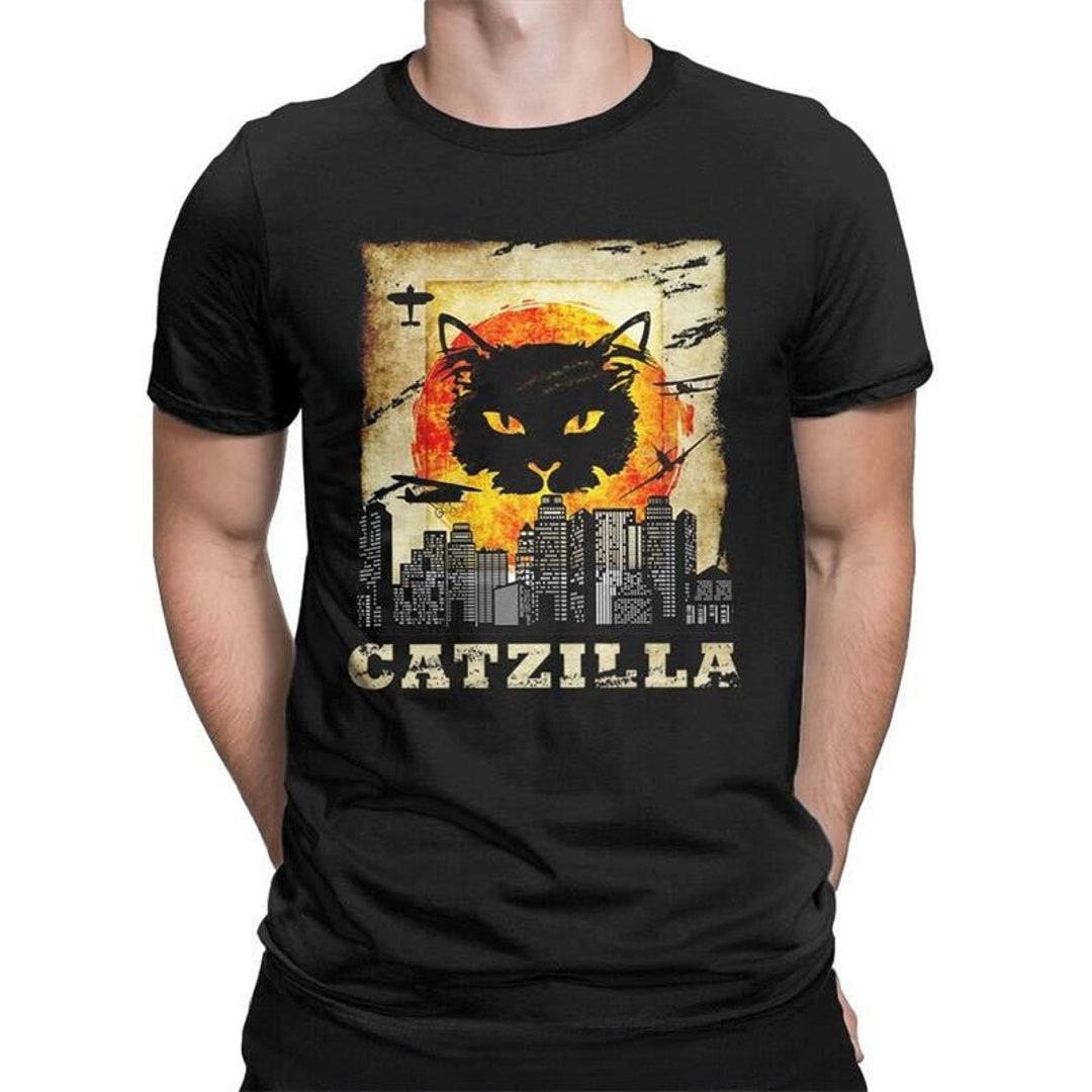 Mens Catzilla T Shirt - Kaboom - Etsy