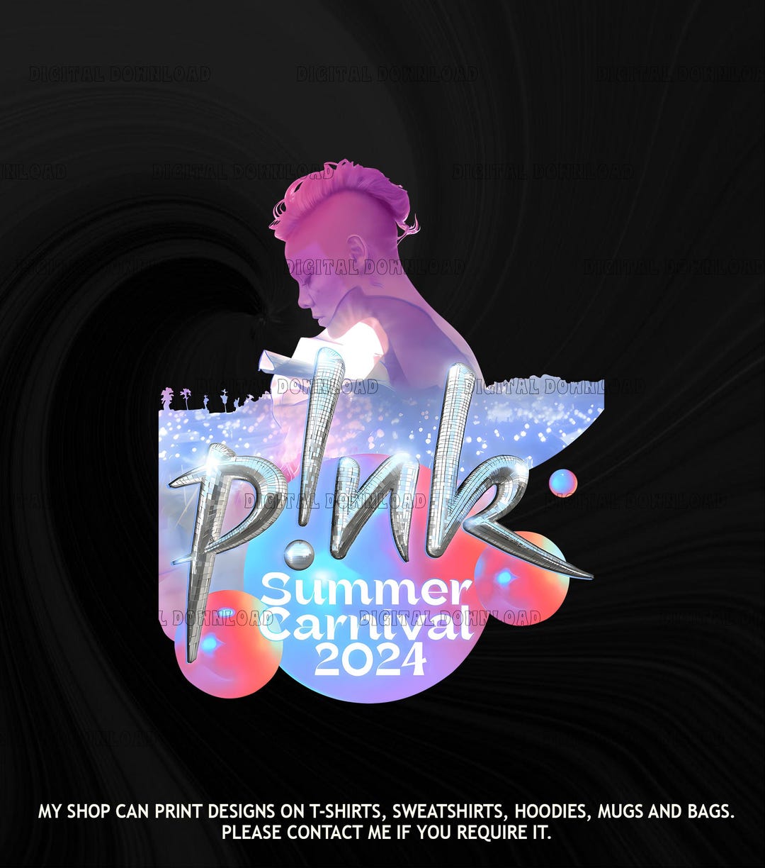 Pink Summer Carnival Png 2024, Pnk Summer Carnival 2024 Tour, Pink Tour ...