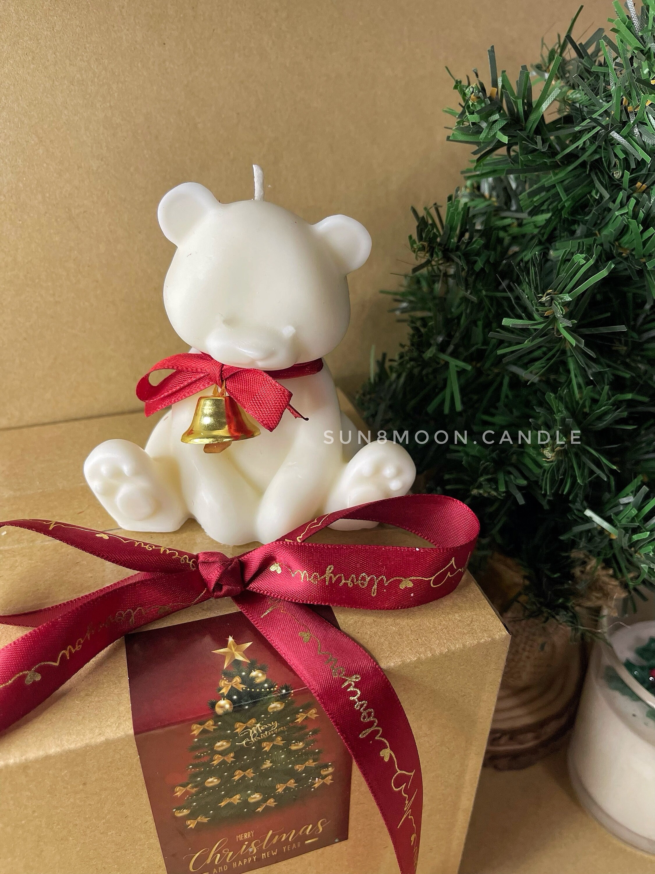 Teddy Bear Candle cute Candlebaby Shower Favourshome Decorgiftset gift ...