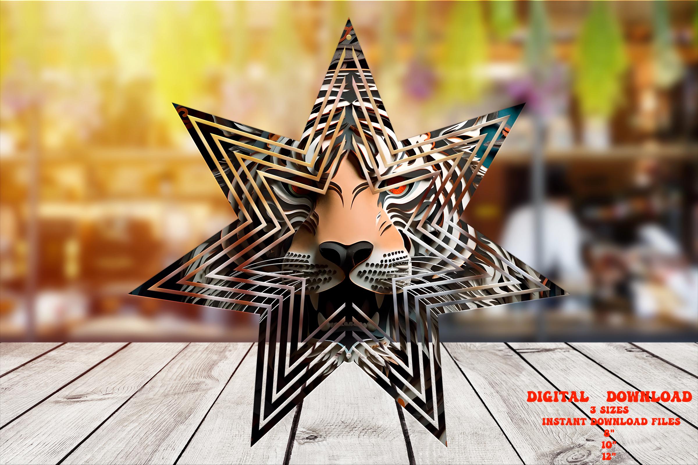 Tiger Wind Spinner PNG Sublimation Template Windspinner Design, 8 10 12 ...