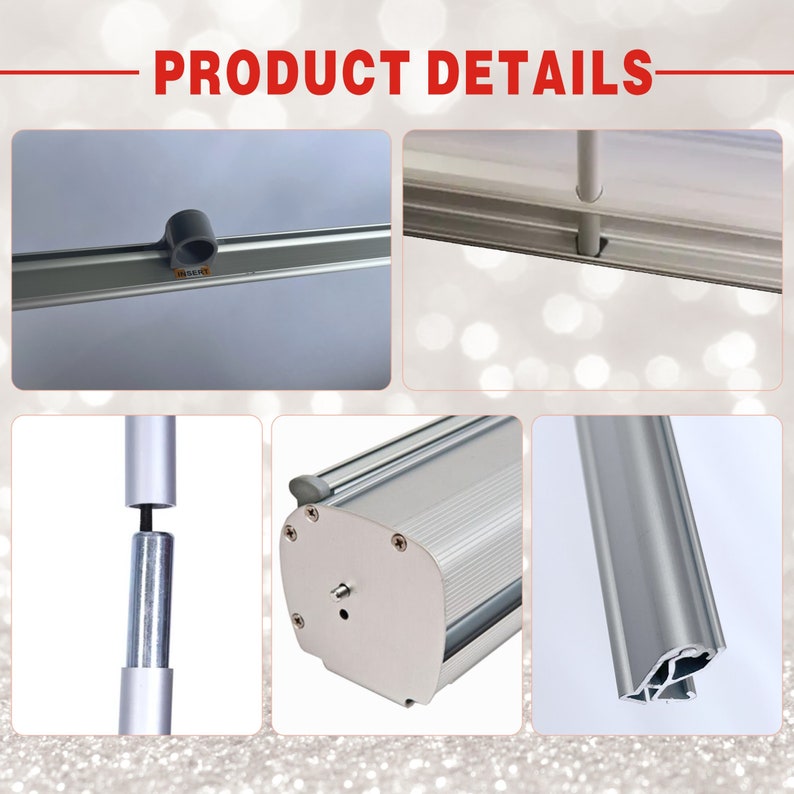 33 X 81 Custom Retractable Banner, Custom Pop-up Banner Stand, Custom ...