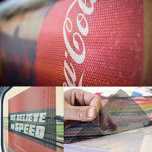 Premium Custom Print One Way Perforated Window Decal, 70/30 Privacy ...