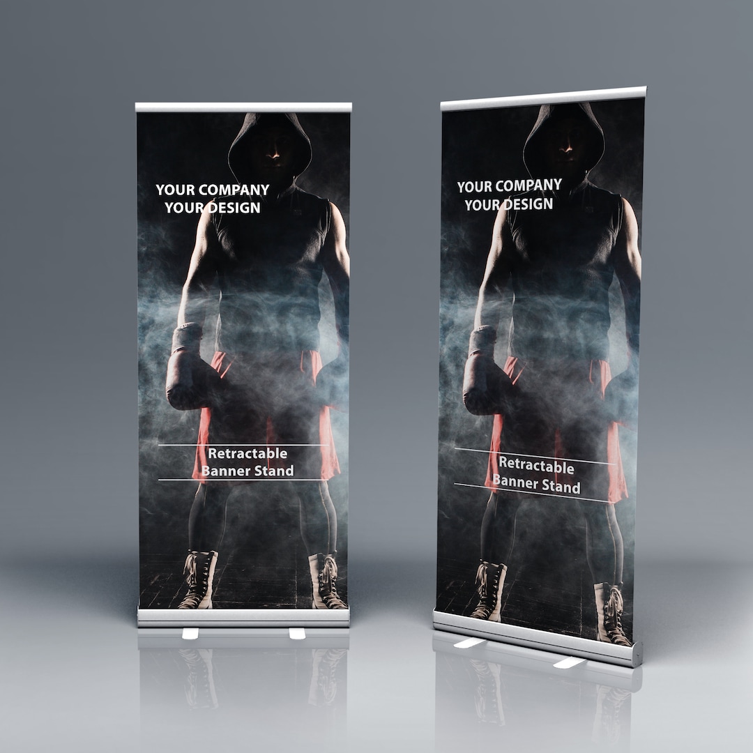 33" X 81" Custom Retractable Banner, Custom Pop-up Banner Stand, Custom ...