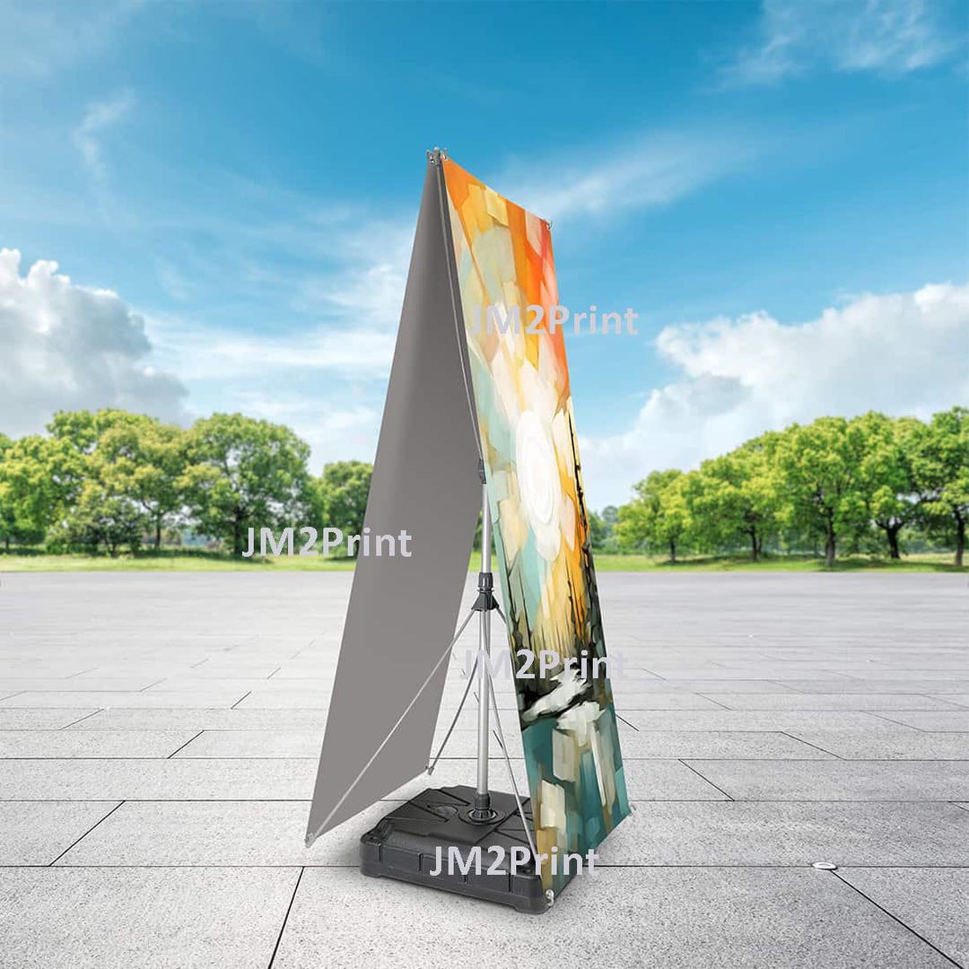 Premium Outdoor Double Side Banner X-stand Display 24"x63" With Water ...