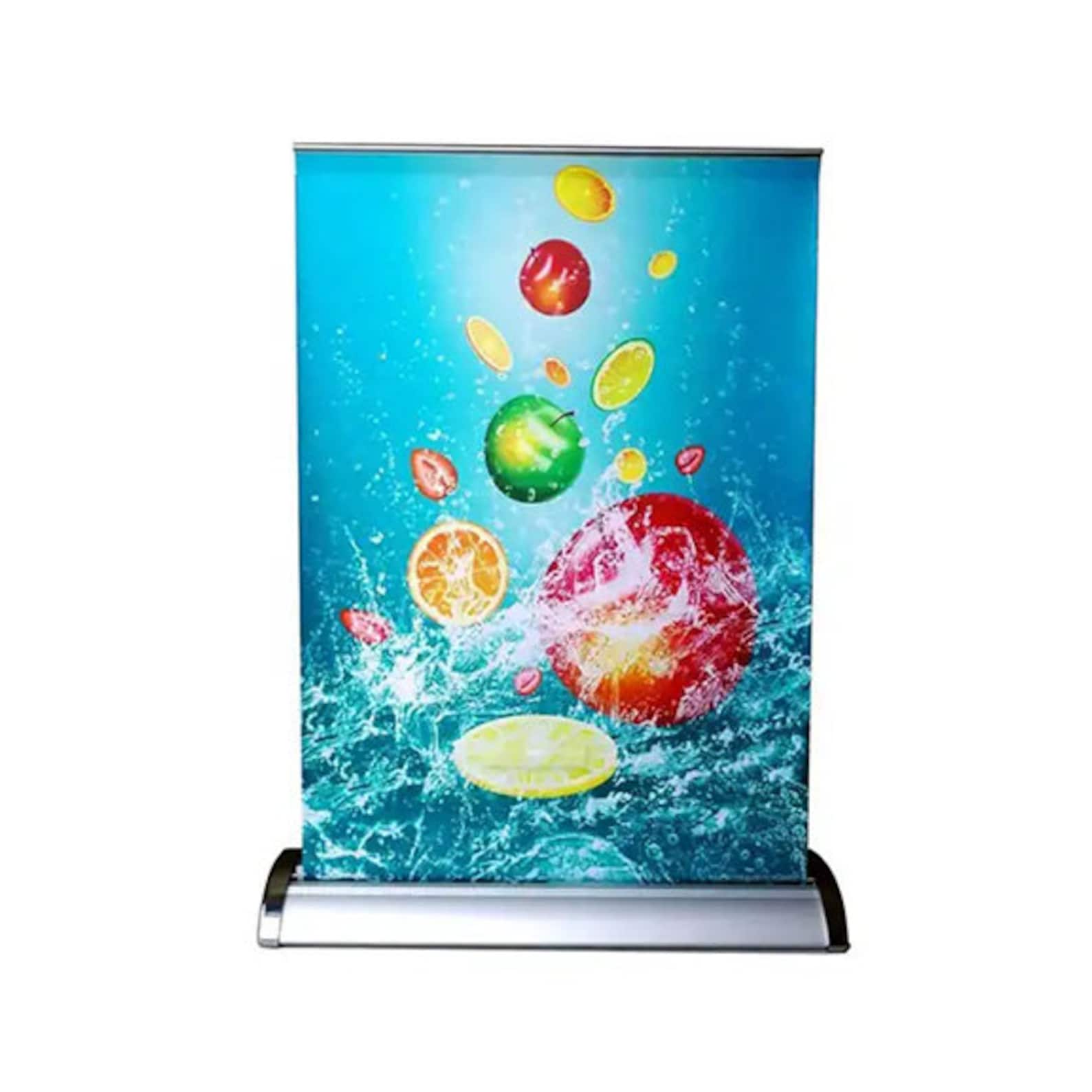 Mini Roll up Banner, Tabletop Retractable Banner, Table Display Banner ...