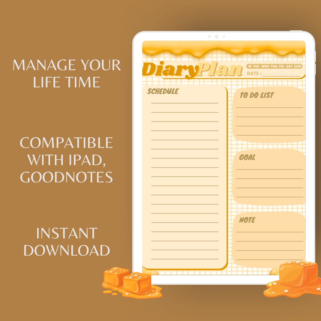 Digital Daily Planner No Date Digital Planner printable or - Etsy