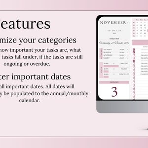 Task Tracker, Monthly Calendar, Annual Calendar | to Do List ...