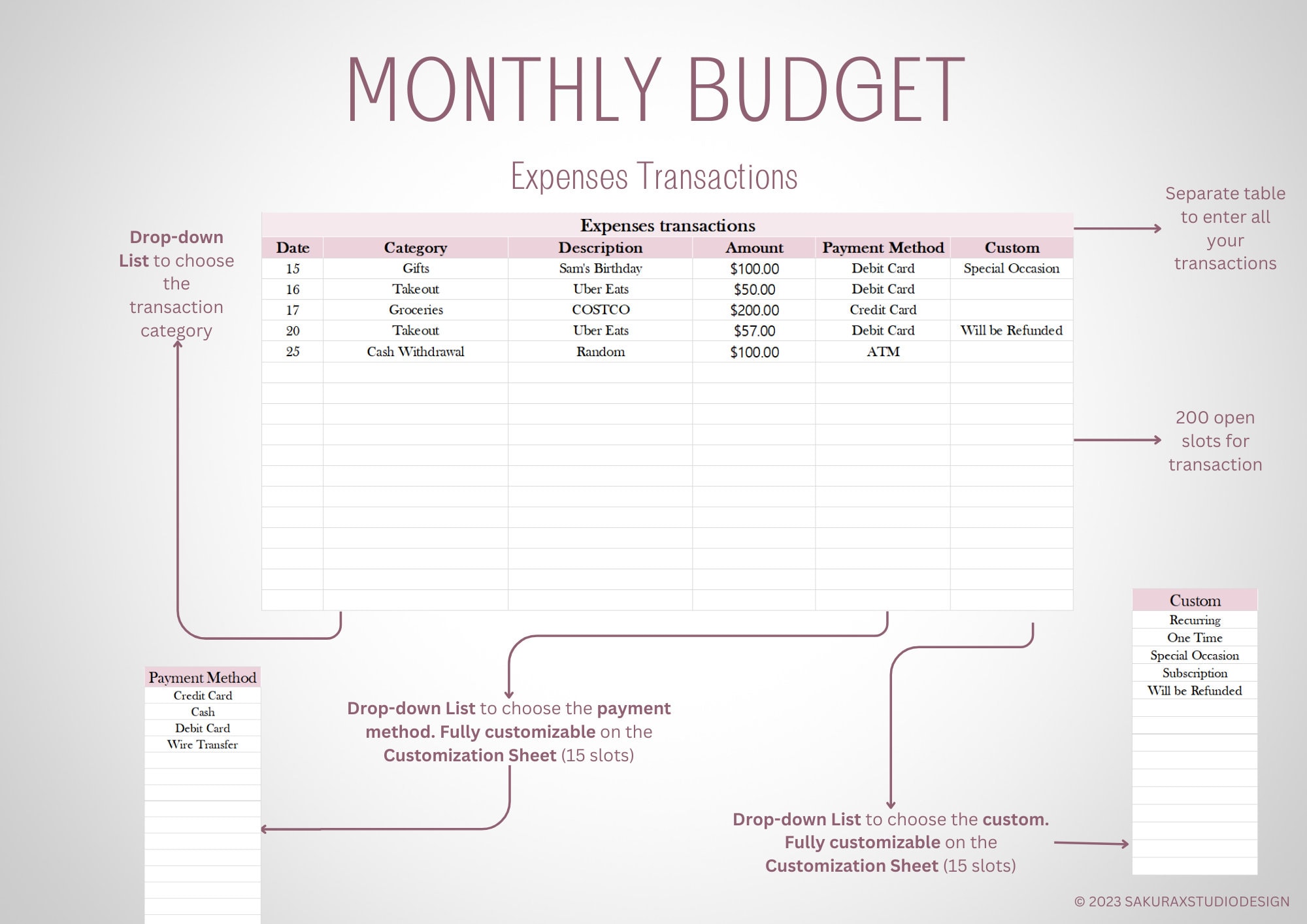 Monthly Budget Template, Microsoft Excel Budget Template, Income ...