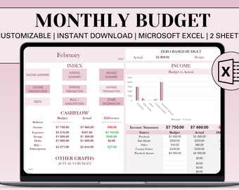 Personal Finance Tracker Excel Template Household Budget Template ...