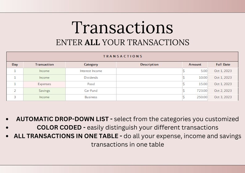Simple Monthly Budget Template, Microsoft Excel, Income, Expenses ...