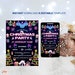 Editable Neon Christmas Party Invitation, Neon Christmas Party Invite ...