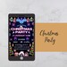 Editable Neon Christmas Party Invitation, Neon Christmas Party Invite ...