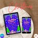 Editable Neon Christmas Party Invitation (digital Download) - Etsy