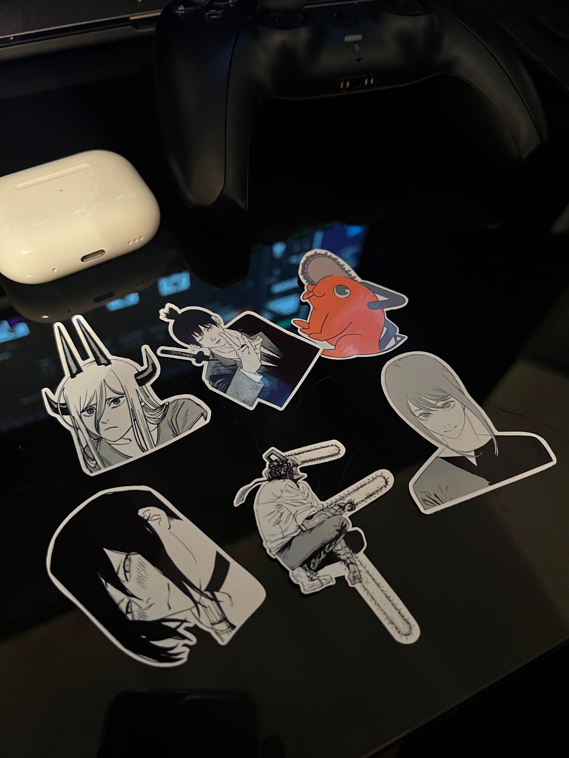 Chainsaw Man Vinyl Sticker Pack (6) for Laptops, Skateboards, Phones ...