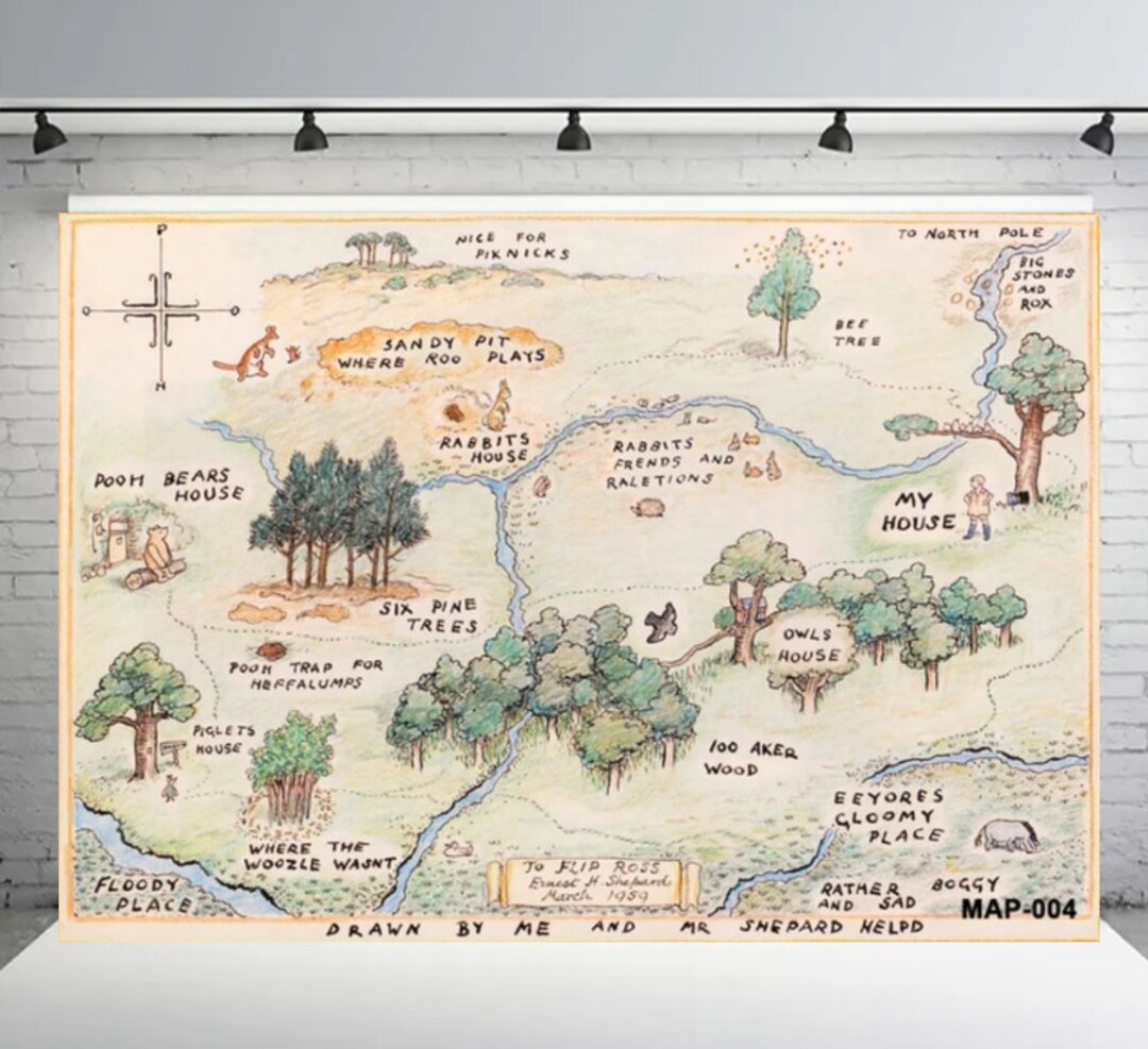 100 Acer Wood Backdrop for Baby Shower Hundred Acre Wood Photo - Etsy