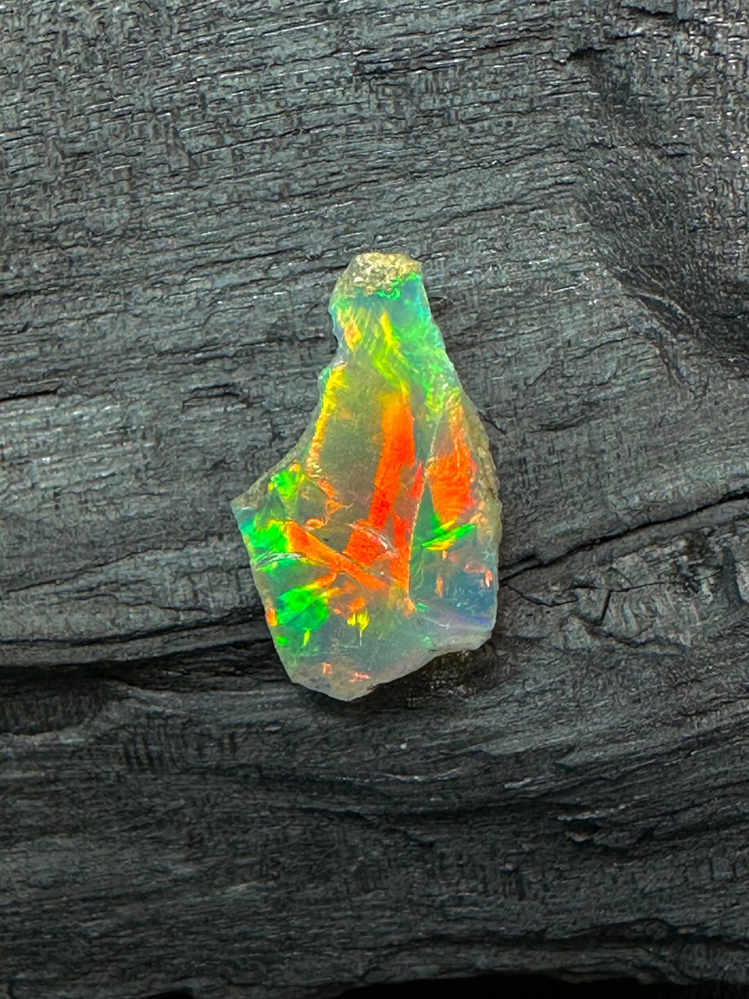 Opal Rough,natural Ethiopian Black Opal Slice Chip Rough,opal Raw,multi ...