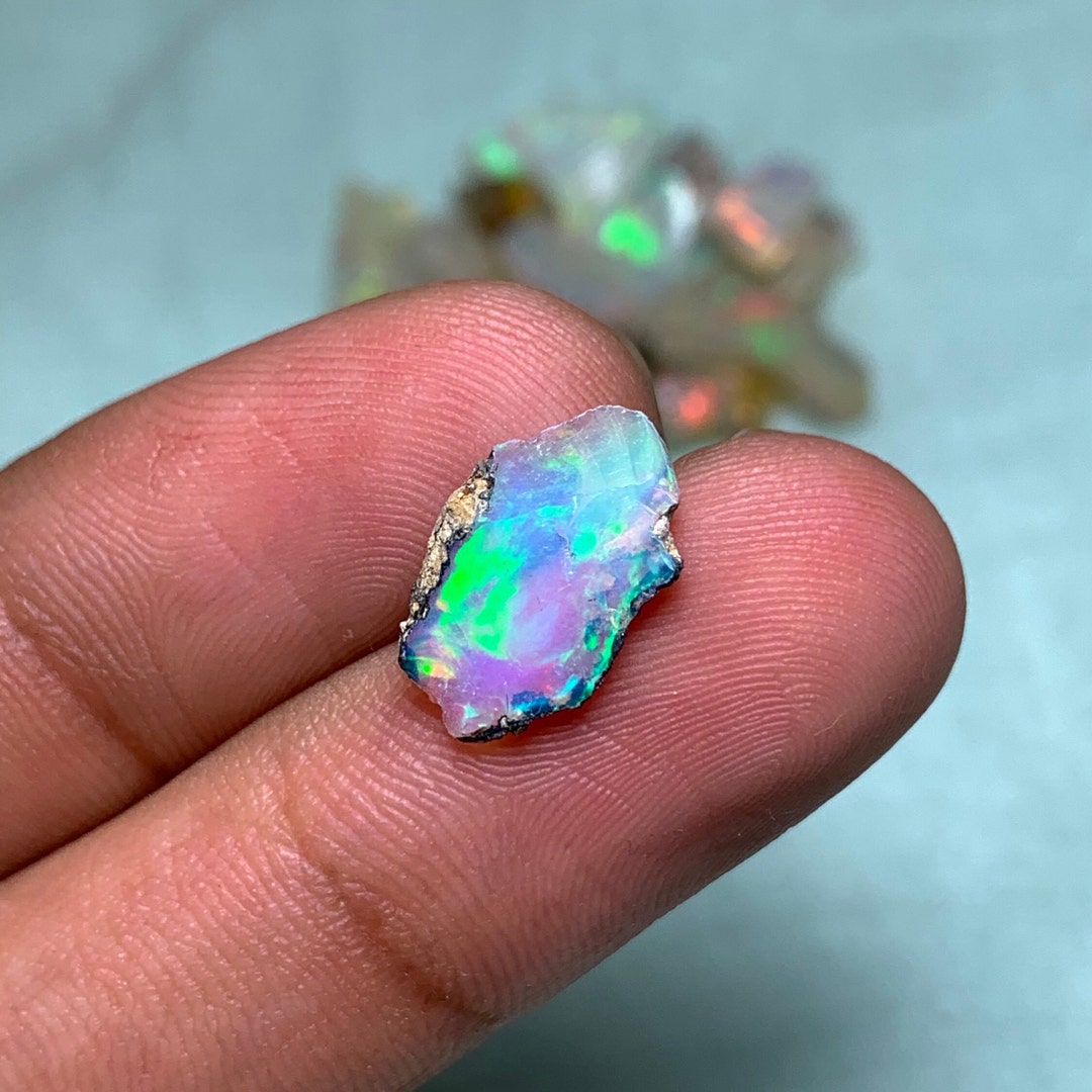ETHIOPIAN OPAL Chips Slice Raw AAA Quality Welo Fire Opal Rough 100% ...