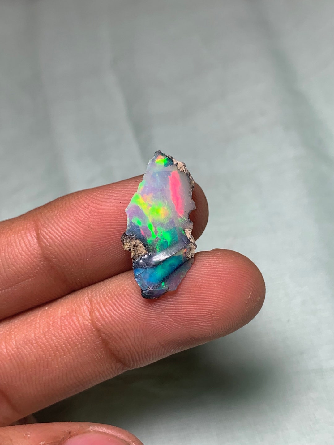 ETHIOPIAN OPAL Chips Slice Raw AAA Quality welo fire opal rough 100% Natural Crystal Opals Raw ...