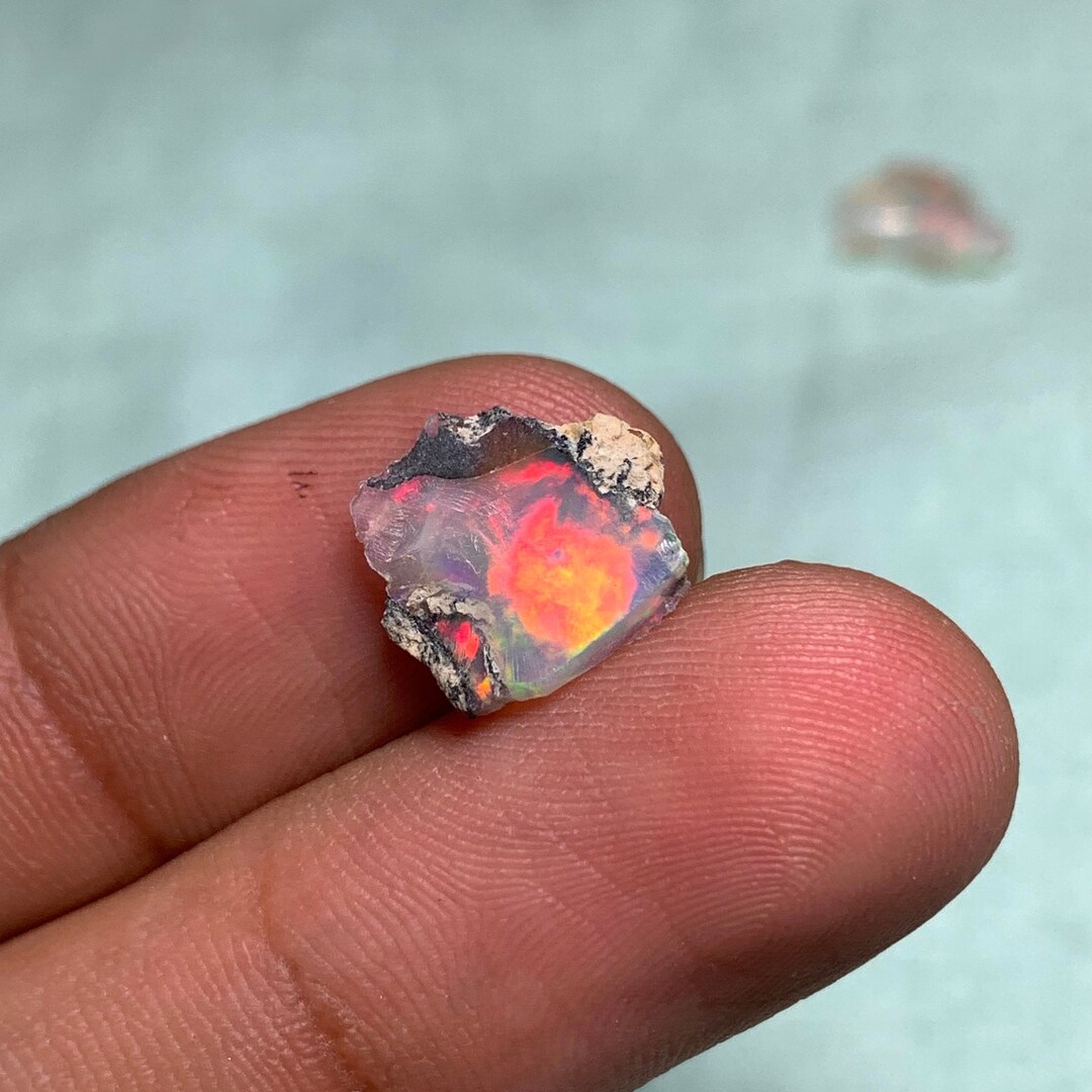 ETHIOPIAN OPAL Chips Slice Raw AAA Quality Welo Fire Opal Rough 100% Natural Crystal Opals Raw ...