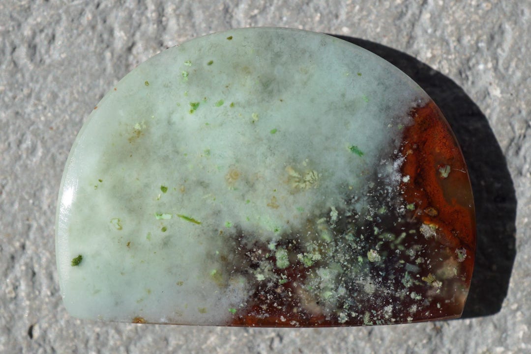 Antique Designer Cabochon Natural Blue Opalized Cabochon Chrysocolla ...