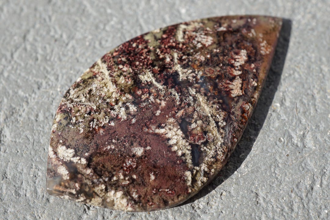 Leaf Shape Cabochons Rare Java Moss Agate Designer Cabochon Pendant ...