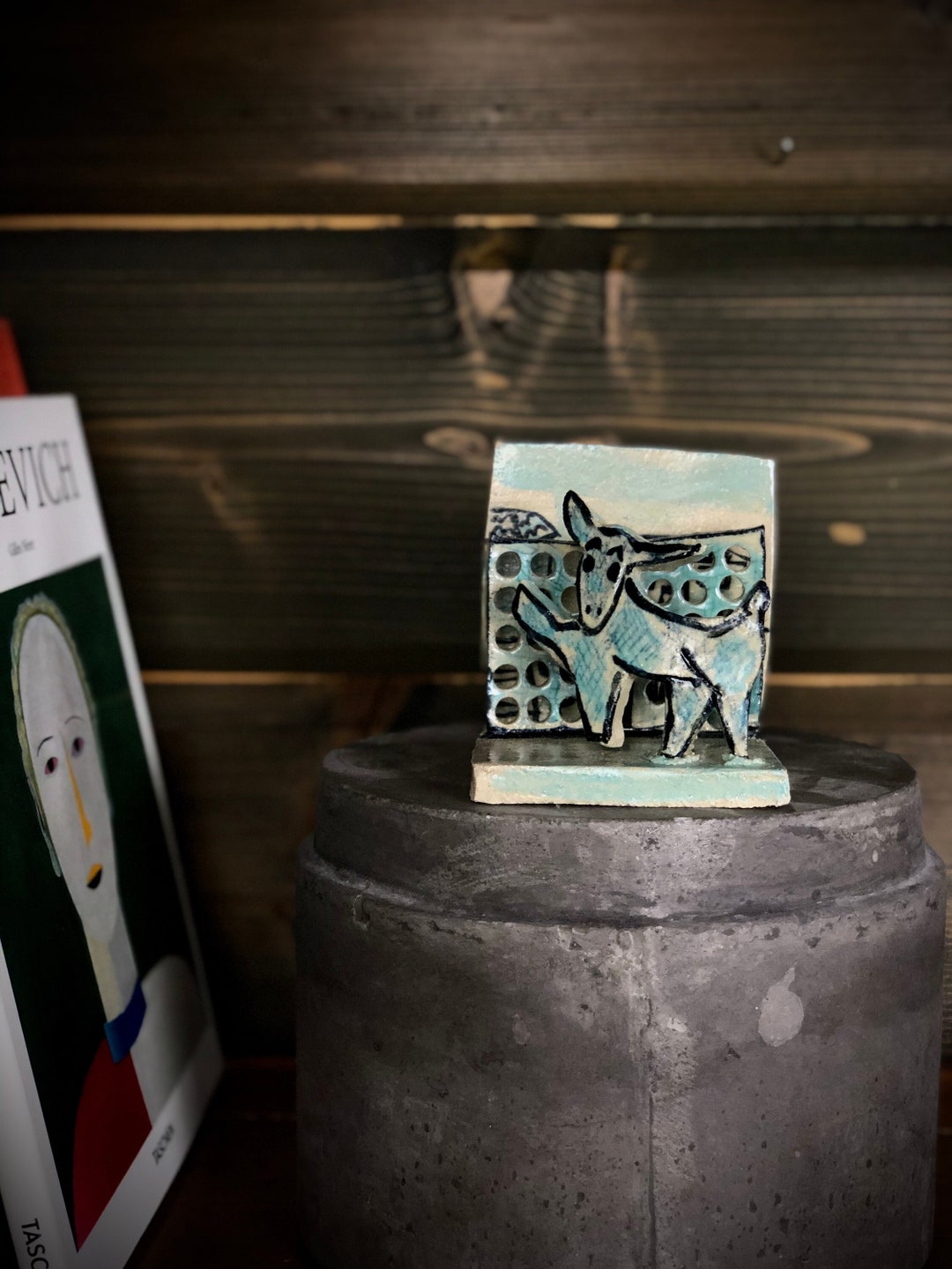 The Blue Goat, Ceramic Comics Art Sculpture, Ceramic One-act Play by ...