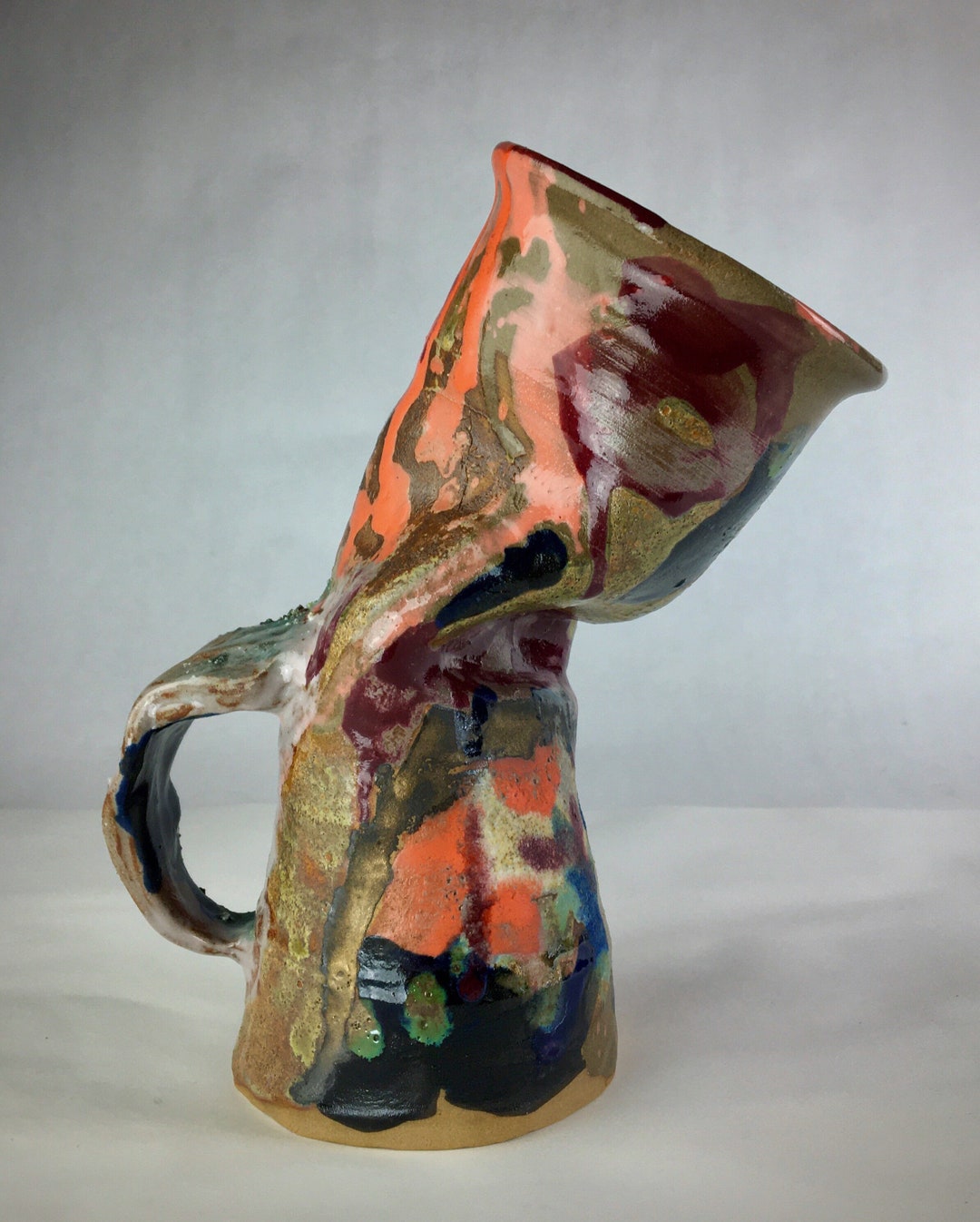 Instinct, a Unique Wheel Thrown and Hand Altered Ceramic Vase With Hand ...