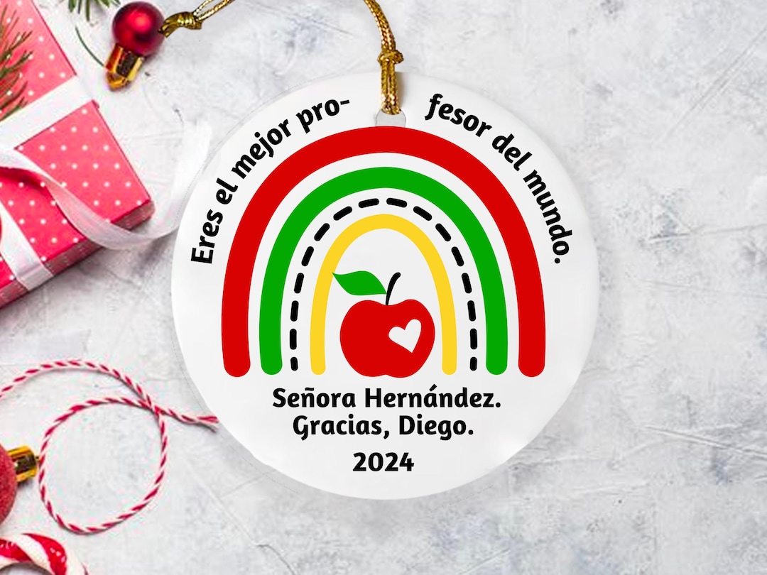 Personalized Spanish Christmas Ornaments, Adornos Navideños ...