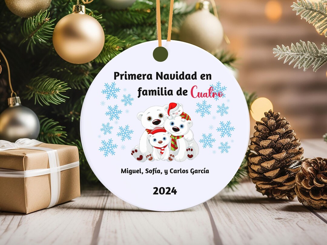 Personalized Spanish Christmas Ornaments, Adornos Navideños ...