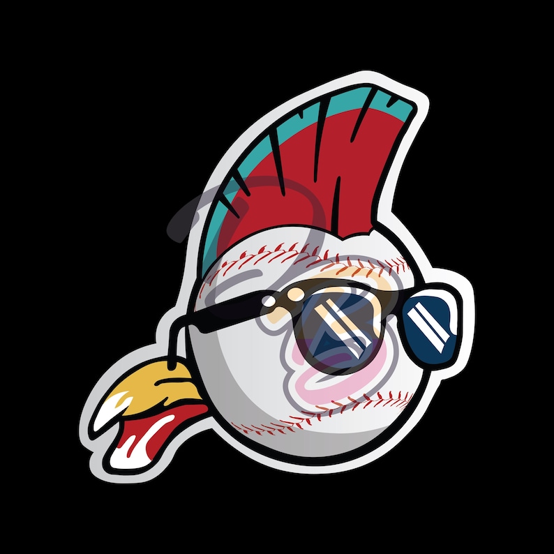 DOWNLOAD - Flying Baseball Head With Sunglasses - Major League Vector ...