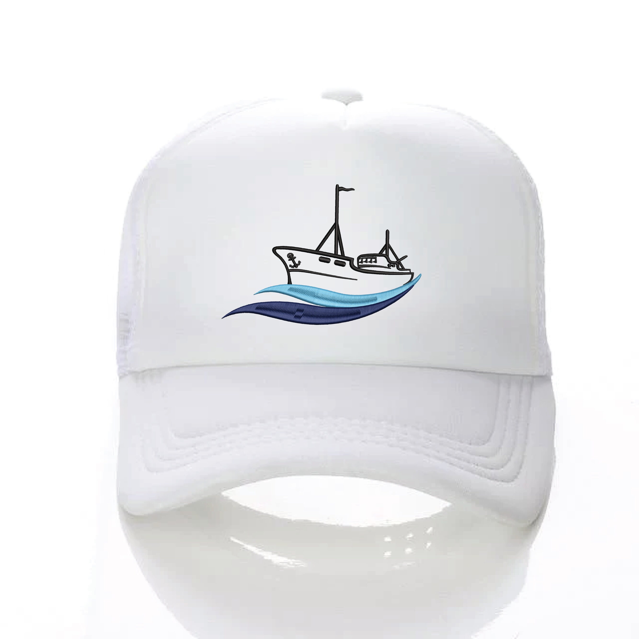 Download Cruise Freight Fishing Ship Boat Embroidery Design for Hoodie ...